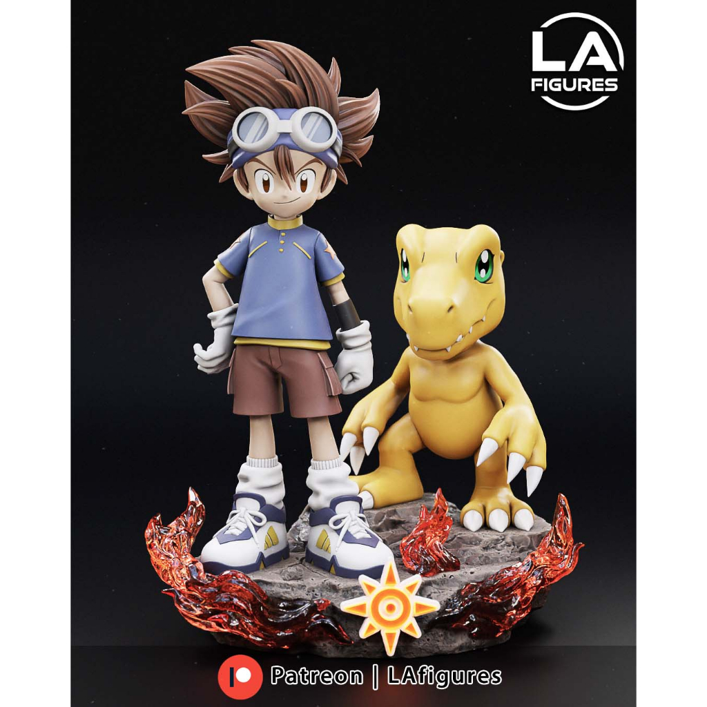 Digimon - Tai e Agumon - L.A Figures - Escorrega o Preço