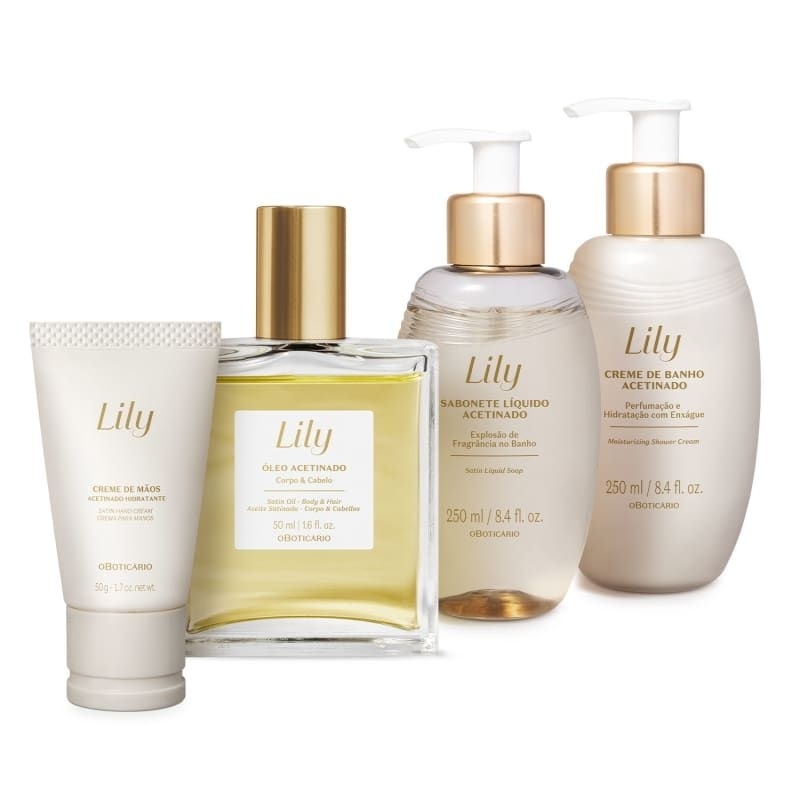 kit Lily Acetinado (4 Itens) | Shopee Brasil