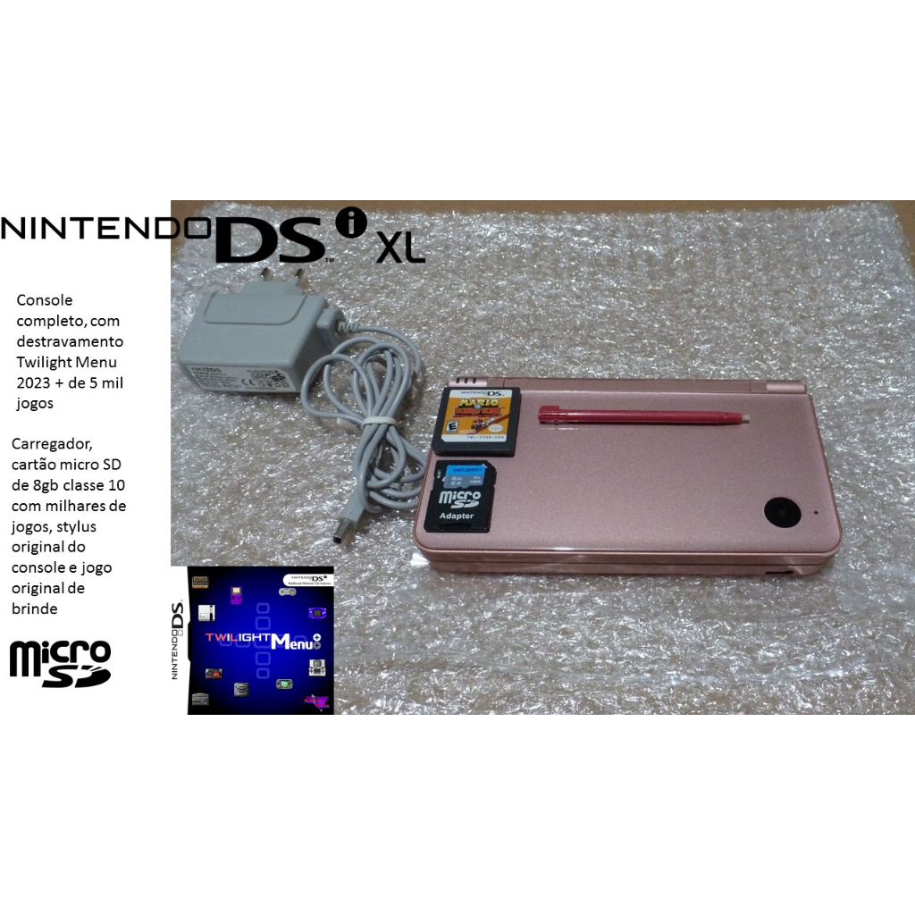 Nintendo DSi XL Light Pink Desbloqueado (milhares de jogos ...
