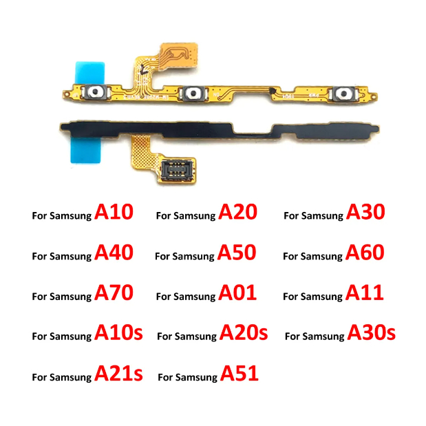 Flex Botão Power +Volume Samsung A10S A10 A20 A30 A40 A50 A60 A70 A31 A41 A01 A11 A20S A51 A21 ...