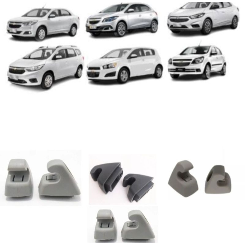 Par Suporte Quebra Sol Onix Cobalt Prisma Agile Cruze Montana Sonic Tracker | Shopee Brasil