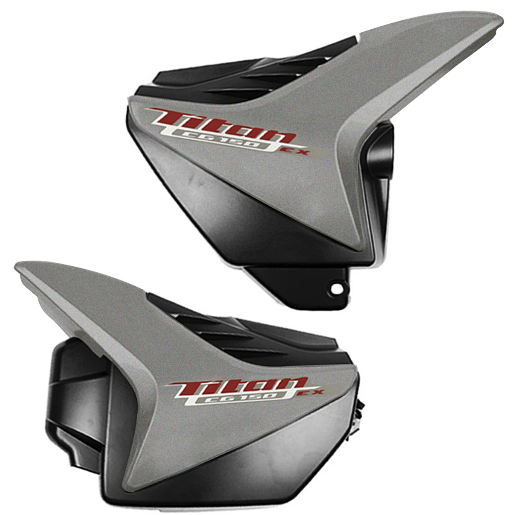 Tampa Lateral Completa Honda Cg Titan 150 2013 Prata Modelo Original ...