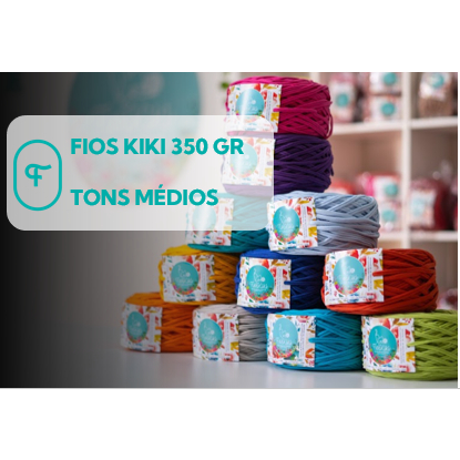 Fio de Malha Premium Fios Kiki - Tons Médios 350gr | Shopee Brasil