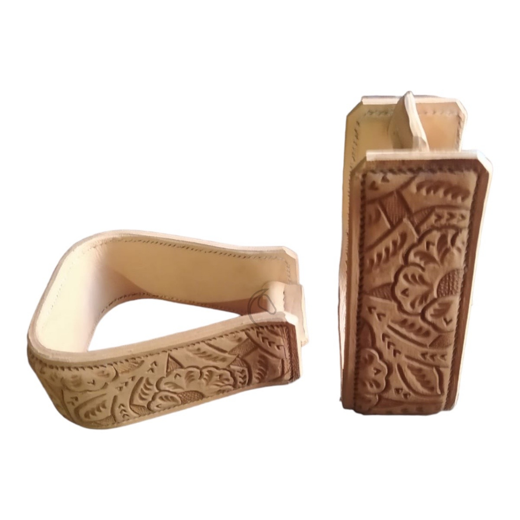 Estribo De Couro Natural Refinado Para Passeios A Cavalos Selas ...