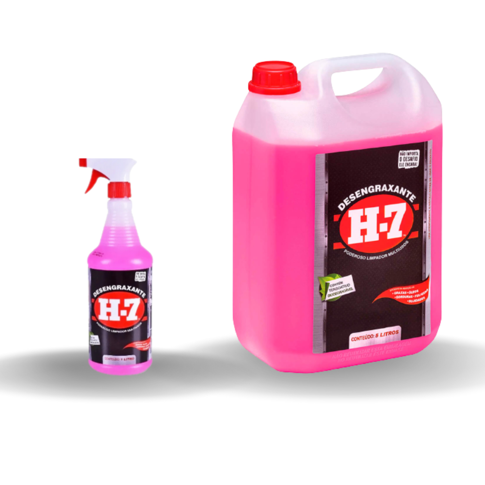 Desengraxante Multiuso H-7 1L/5L - Limpeza Total | Shopee Brasil