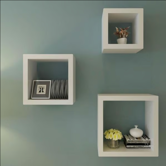Trio de Nichos de parede Para decoração quarto infantil,sala, quadro e ...