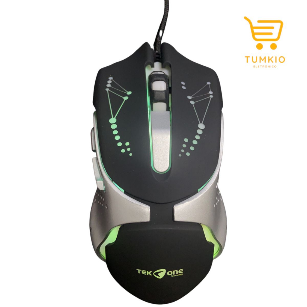 Mouse Gamer Usb 3200dpi Led Rgb Com Fio PC-02 | Shopee Brasil