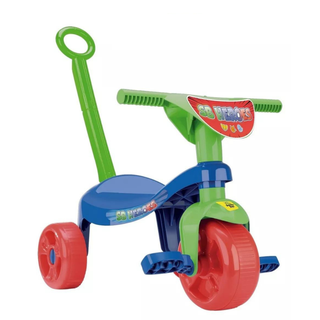 Velotrol Infantil Triciclo Azul Motoca Pedalar Menino | Shopee Brasil
