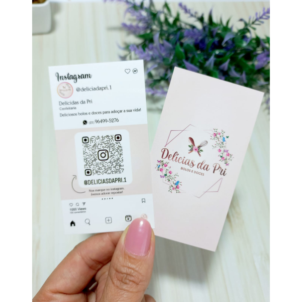 CARTÃO DE VISITA QR CODE | Shopee Brasil