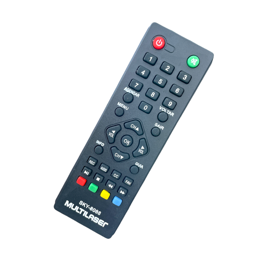 Controle Remoto para Conversor Digital Multilaser - SKY-8088 | Shopee ...