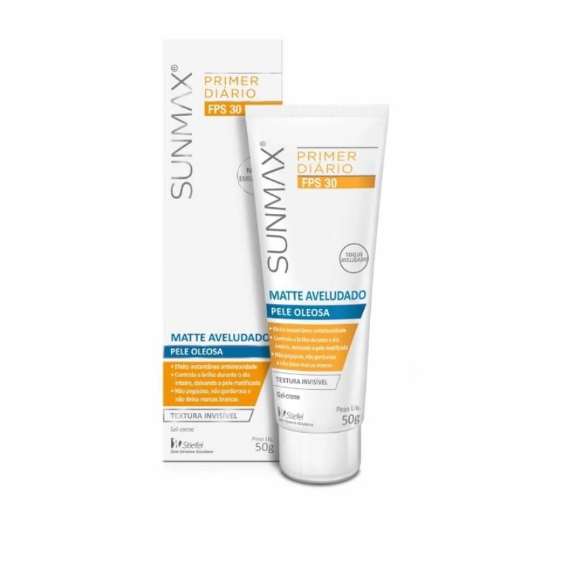 Primer Diário Sunmax Matte Aveludado FPS 30 50g | Shopee Brasil