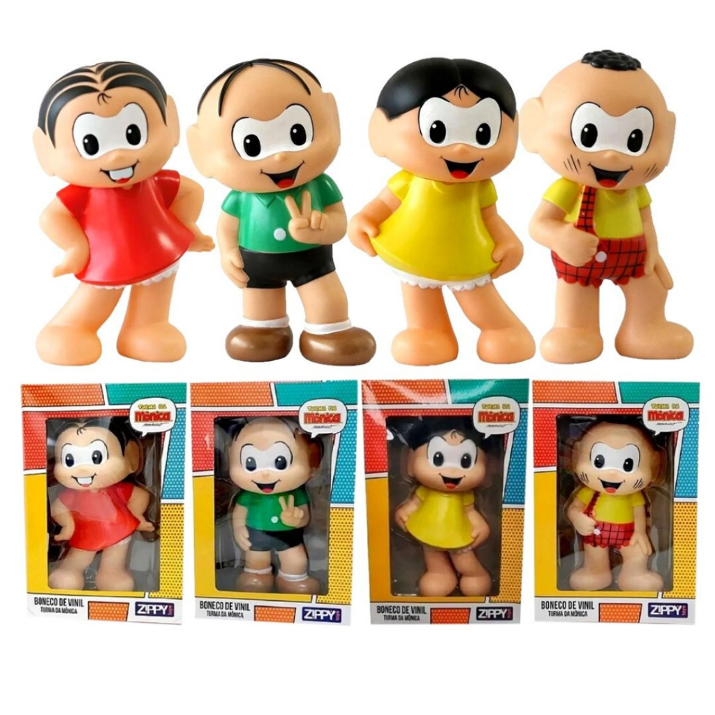 Bonecos Turma da Mônica Coleção Miniatura Brinquedo Menino Menina ...