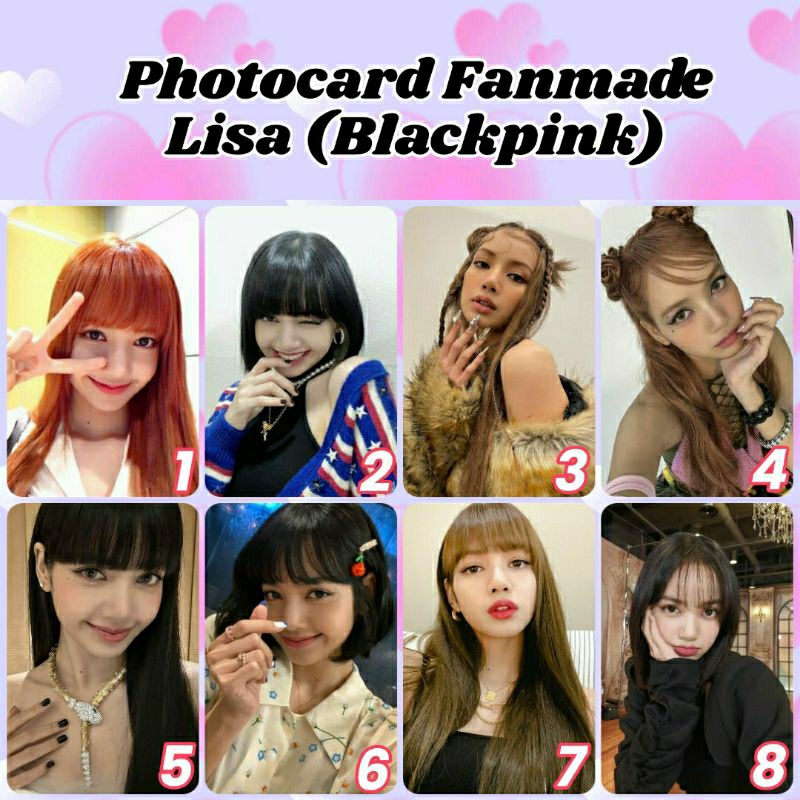 Photocard Lisa Blackpink - Selca Fanmade | Shopee Brasil