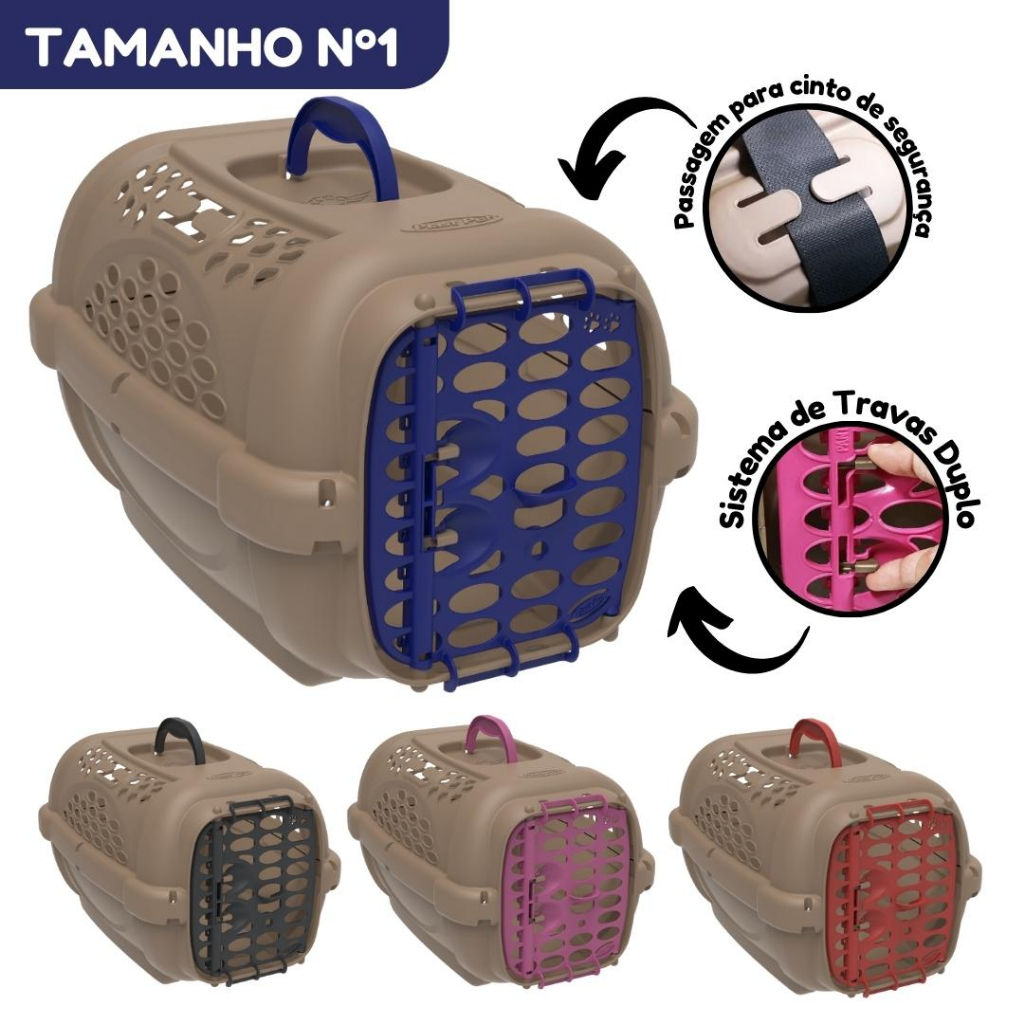 Caixa Transporte para Cachorro Gato Pet Panther Gold Edition Nº1 ...