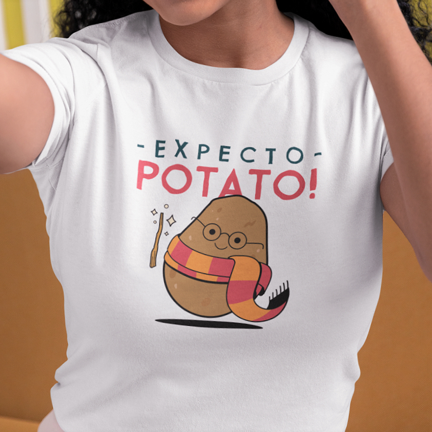 Camiseta Harry Potter Meme Expecto Potato | Shopee Brasil
