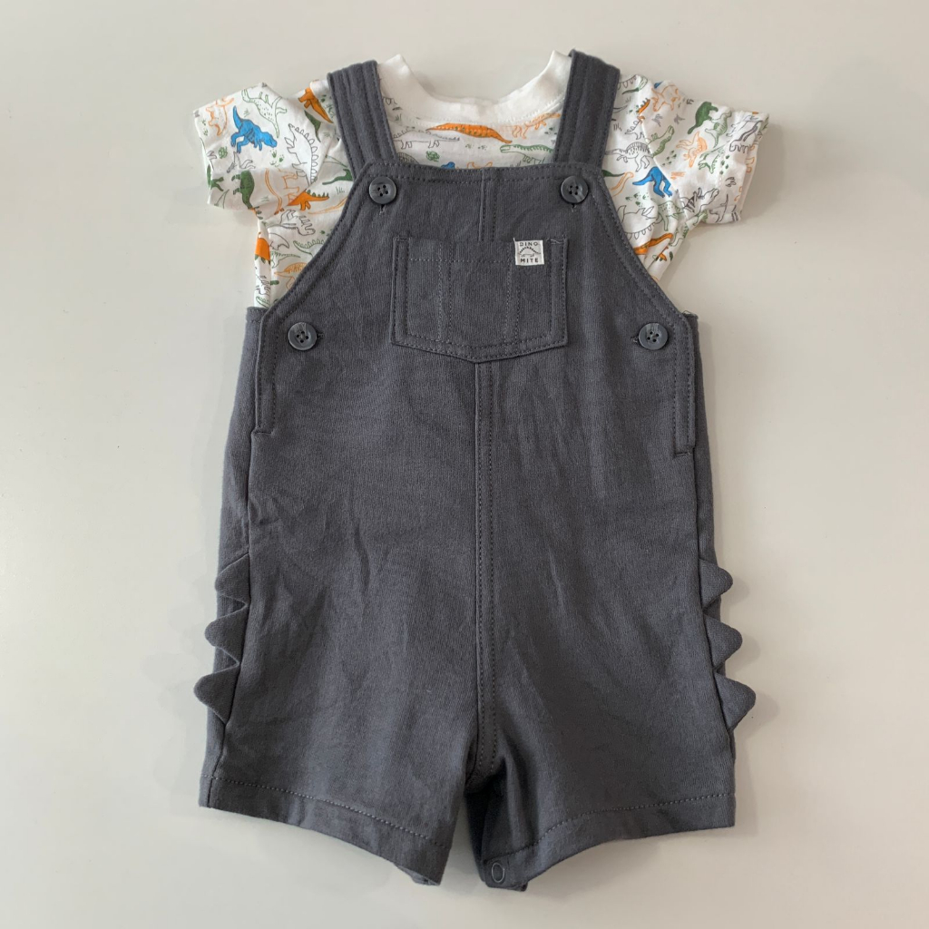 Conjunto Jardineira Dinossauro - C@rters (6 meses) | Shopee Brasil