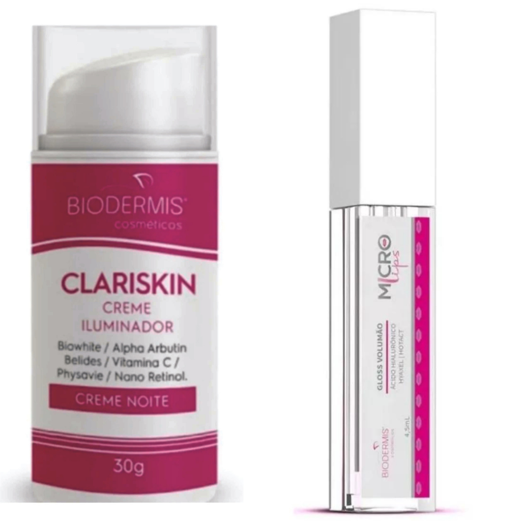 Kit Clariskin Creme Clareador Facial Trata Melasma e Manchas ...