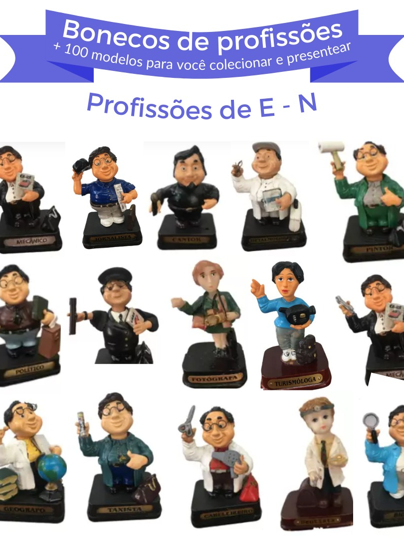 Bonecos de Profissão - Escolha seu Boneco da Profissão - Várias ...