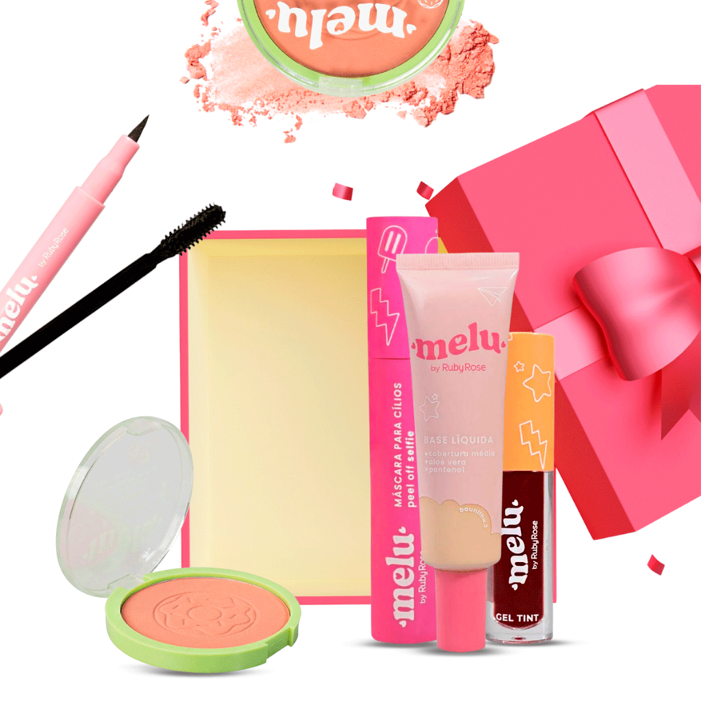 Kit de Maquiagem Completa Linha Melu - By Ruby Rose | Shopee Brasil