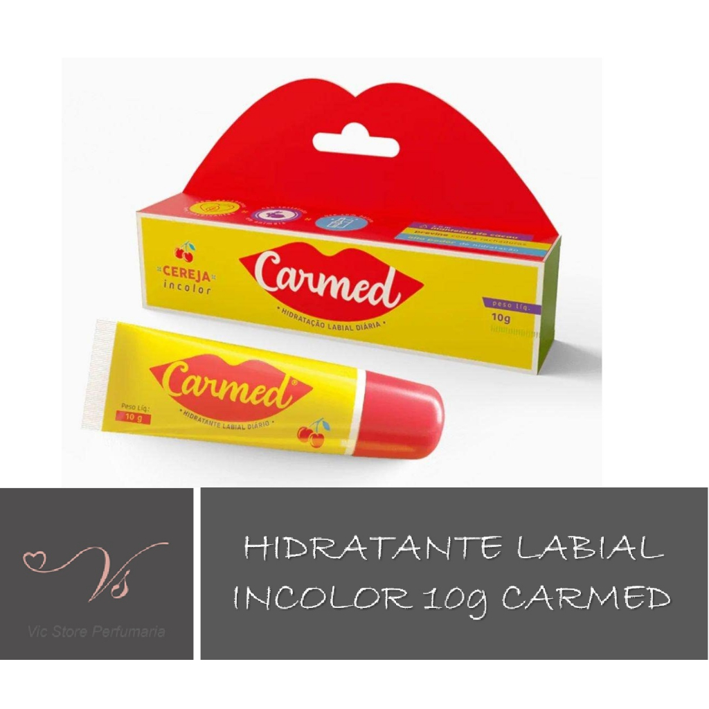 Hidratante Labial Carmed 10g Cereja Refrescante Cimed | Shopee Brasil
