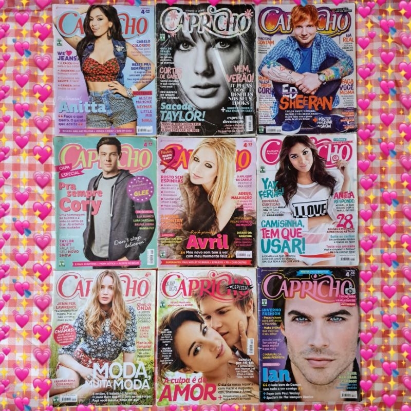 Revistas Capricho de diversos artistas ♡ | Shopee Brasil