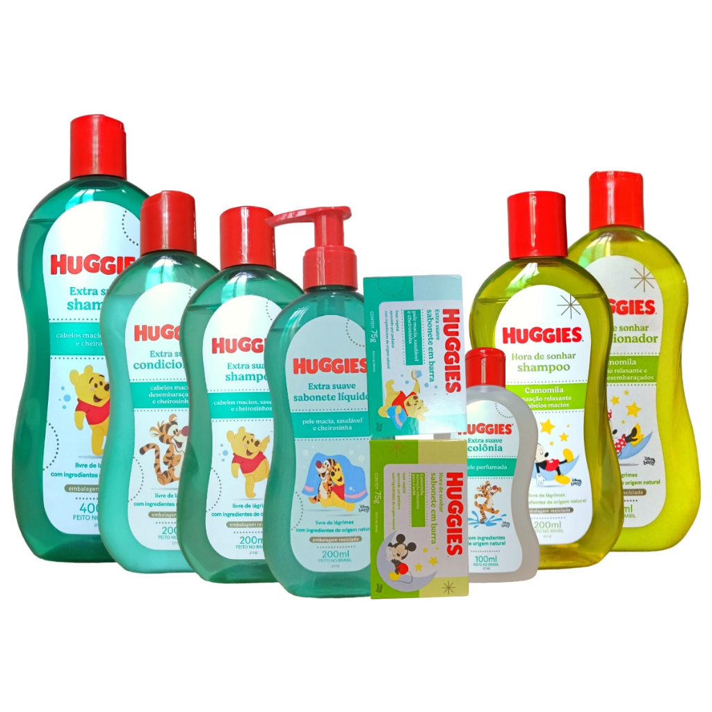 Huggies Baby Super Kit shampoo 400ml +condicionador 200ml +sabonete ...