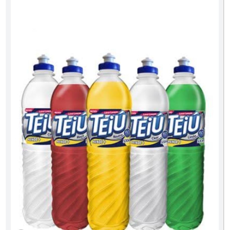 Caixa com 6 - Detergente líquido Neutro Frasco 500ml - Teiú | Shopee Brasil