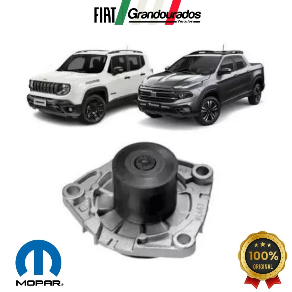 Bomba D'água Original Fiat e Jeep, Toro, Compass, Renegade, Commander ...