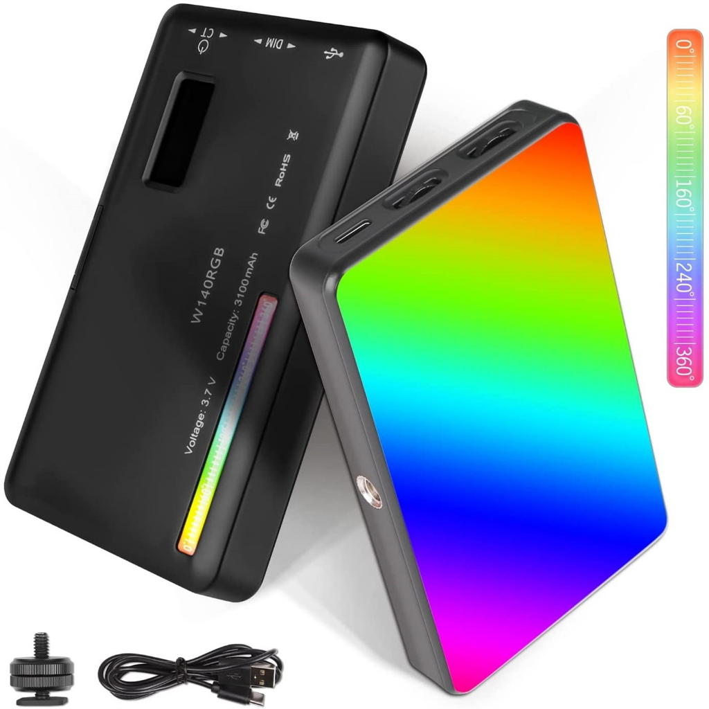 Led Iluminação W140 Rgb Conduzir A Fotografia Recarregável | Shopee Brasil