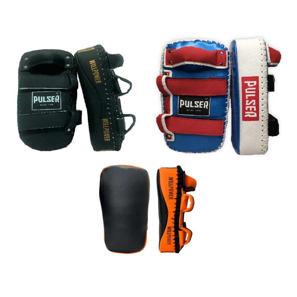 Par Aparador Reto Chute Muay Thai Manopla Pao Thunder Pulser | Shopee ...