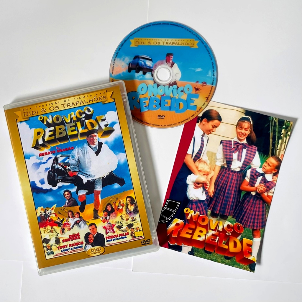 Dvd O Noviço Rebelde - Didi, Sandy E Junior - Fanmade Os Trapalhões ...