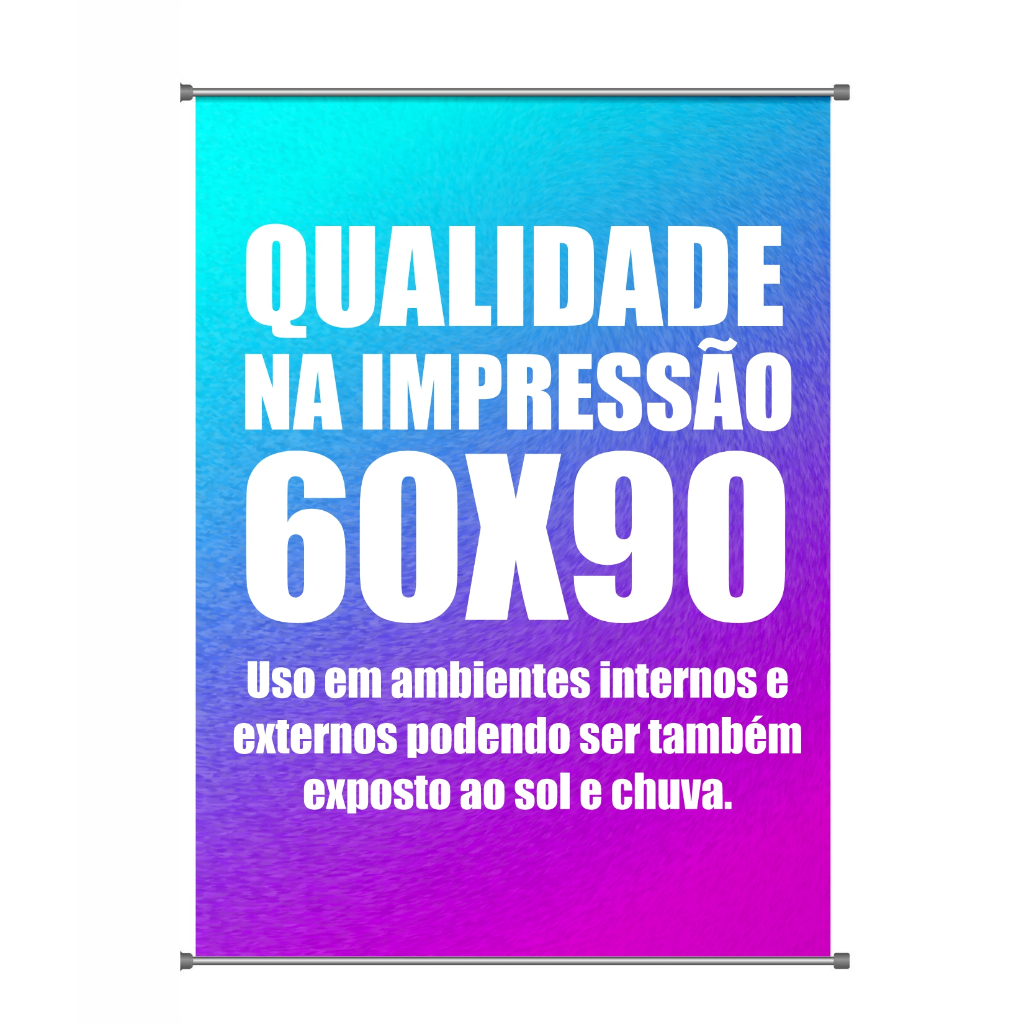 Banner impresso em Lona 440g 60X90cm | Shopee Brasil
