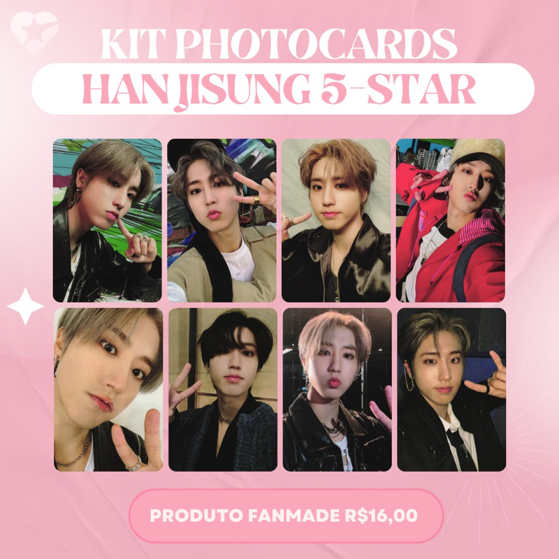 Kit Photocards Stray Kids skz Han Jisung ‘5-STAR’ Kpop | Shopee Brasil