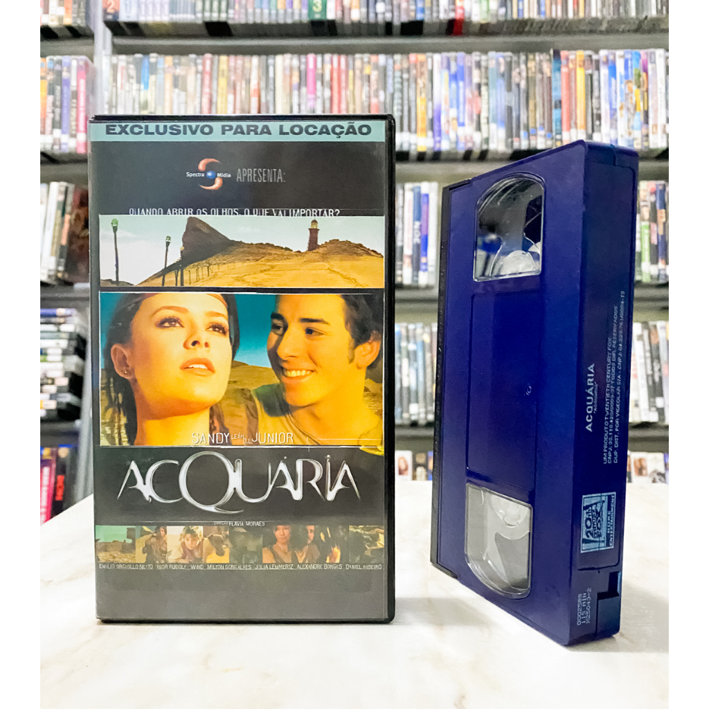 VHS ACQUARIA - DUBLADO NACIONAL - Sandy e Junior - Original - Fita de Vídeo Filme | Shopee Brasil