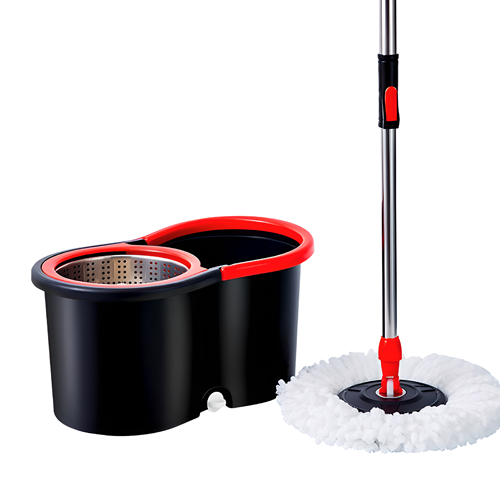 Mop Esfregão Balde Spin Mob 360° C/ 2 Refil De Microfribra | Shopee Brasil
