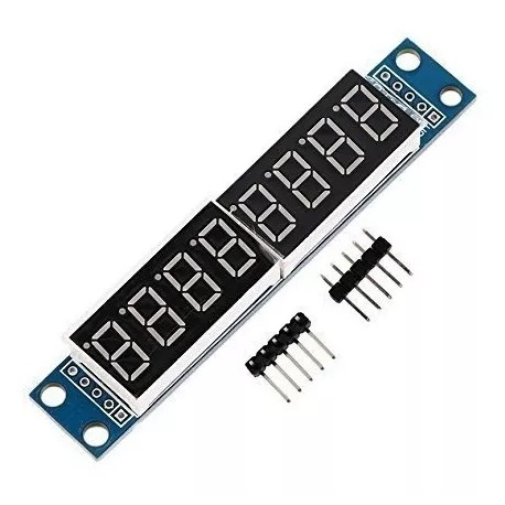 MÓDULO DISPLAY 7 SEGMENTOS 8 DÍGITOS – MAX7219 LED | Shopee Brasil