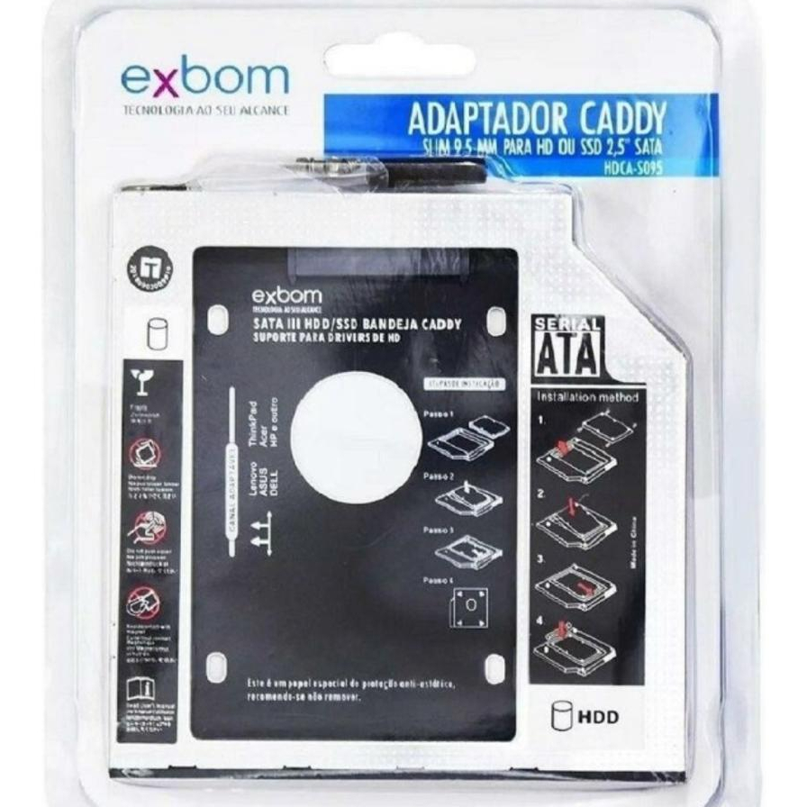 Suporte Caddy Case Para Hd Ssd Adaptador Gaveta Suporte De Hd Notebook ...