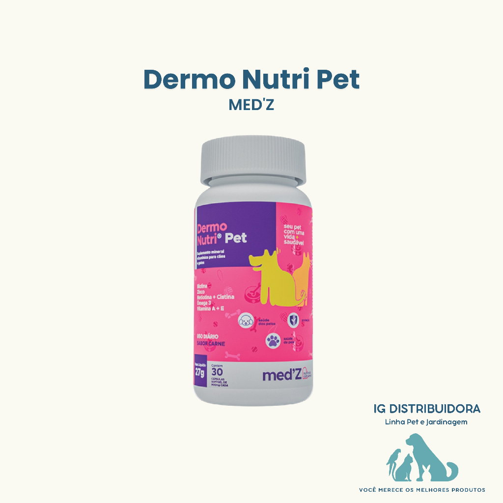 Dermo Nutri Pet - MedzVet 30 cápsulas | Shopee Brasil