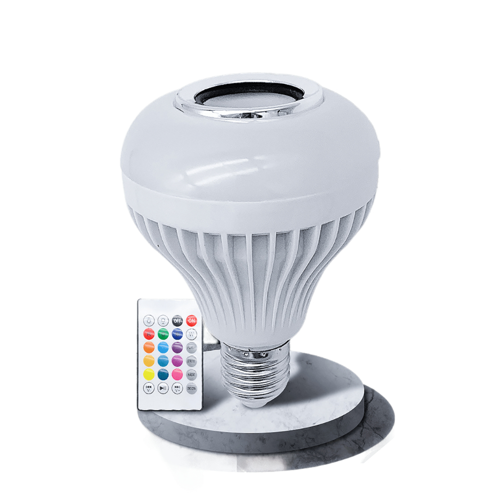 Lampada Led Inteligente Colorida com Bluetooth, Som e Controle Remoto ...