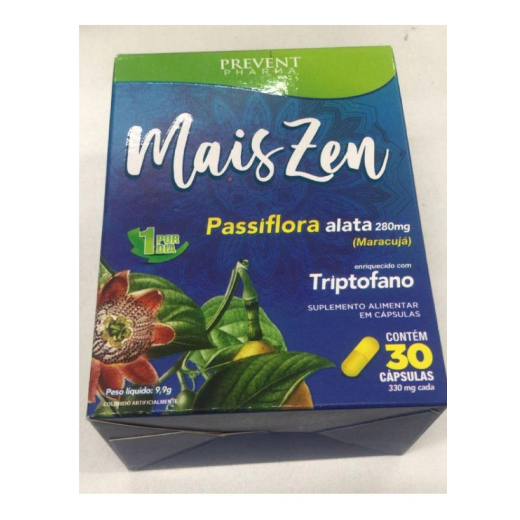 CALMANTE NATURAL MAIS ZEN COM 30 CÁPSULAS PASSIFLORA MARACUJÁ ...