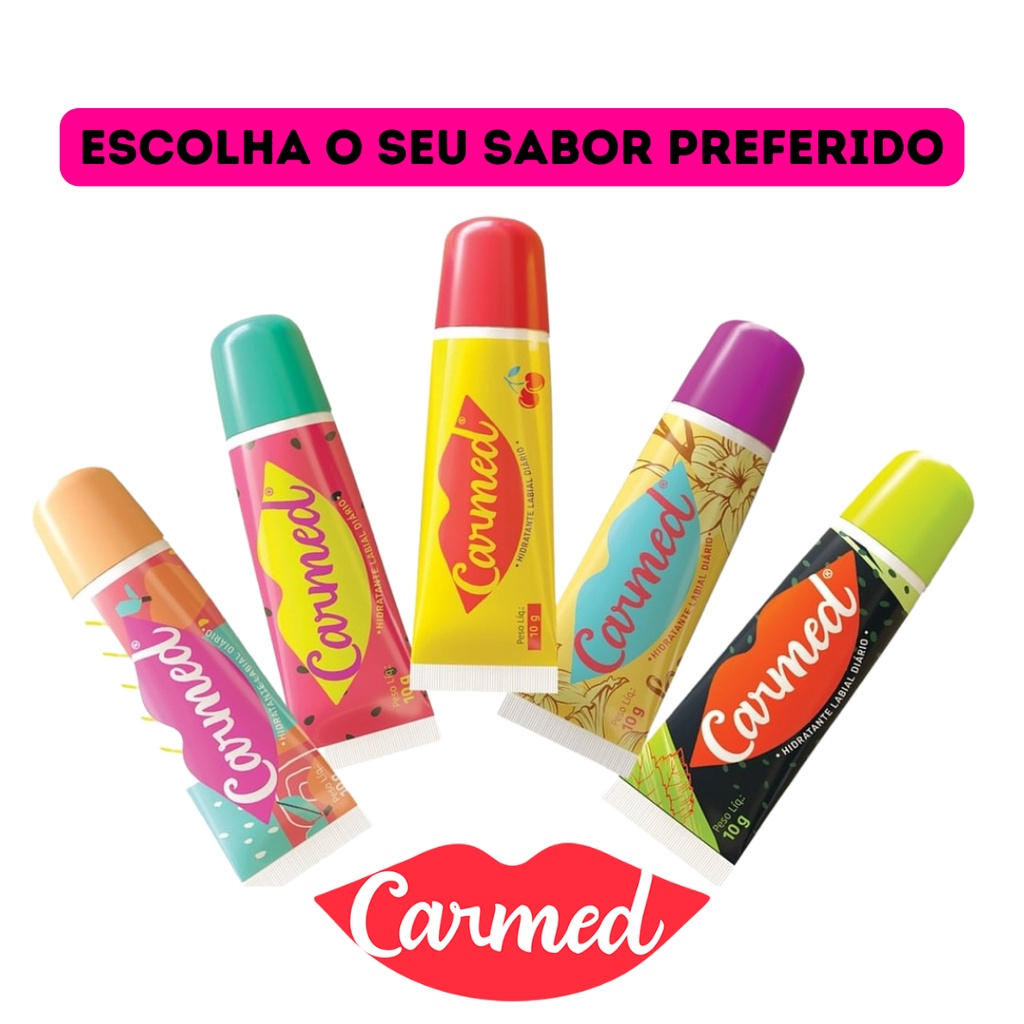 Carmed Hidratante Labial Sabor 10g CIMED | Shopee Brasil
