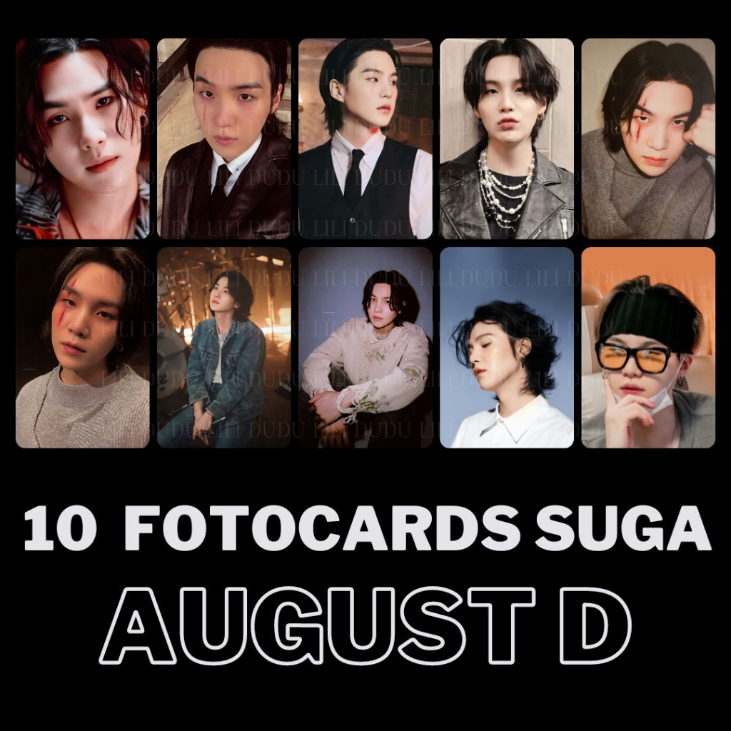 10 PHOTOCARDS SUGA/YOONGI - AUGUST D - BTS - D2 - FOTOCARDS ESPECIAIS FOR TOUR D2 - Bangtan ...