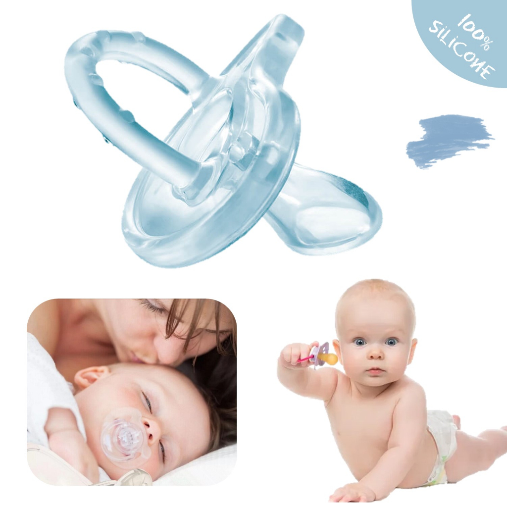 Chupeta 100% Silicone Bico Anatômico Super Macia 0-6 Meses | Shopee Brasil