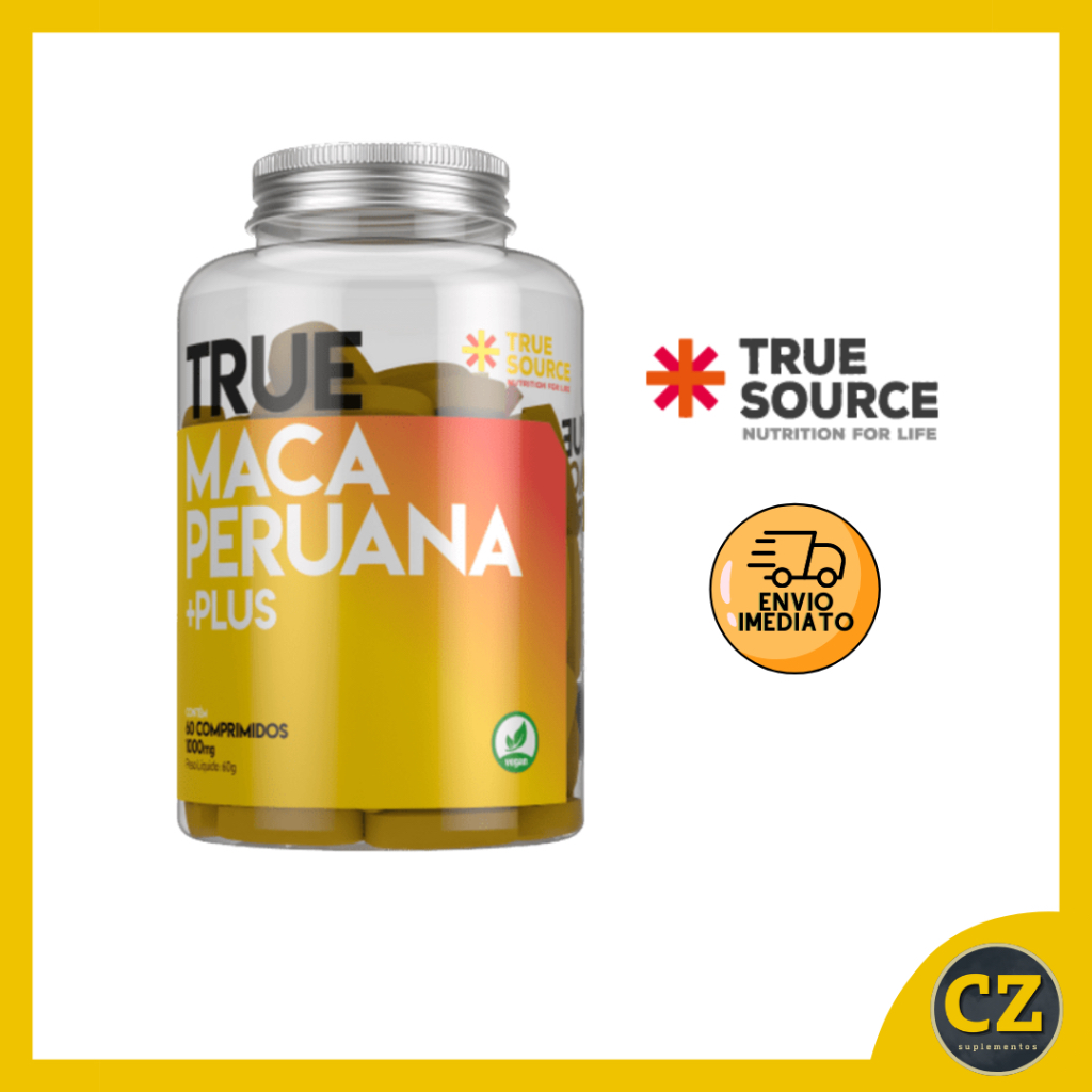 Maca Peruana Plus 1000mg (60 comprimidos) - True Source | Shopee Brasil