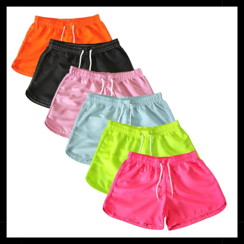 Short Feminino Tactel Praia Academia Blogueirinha Moda 2023 | Shopee Brasil