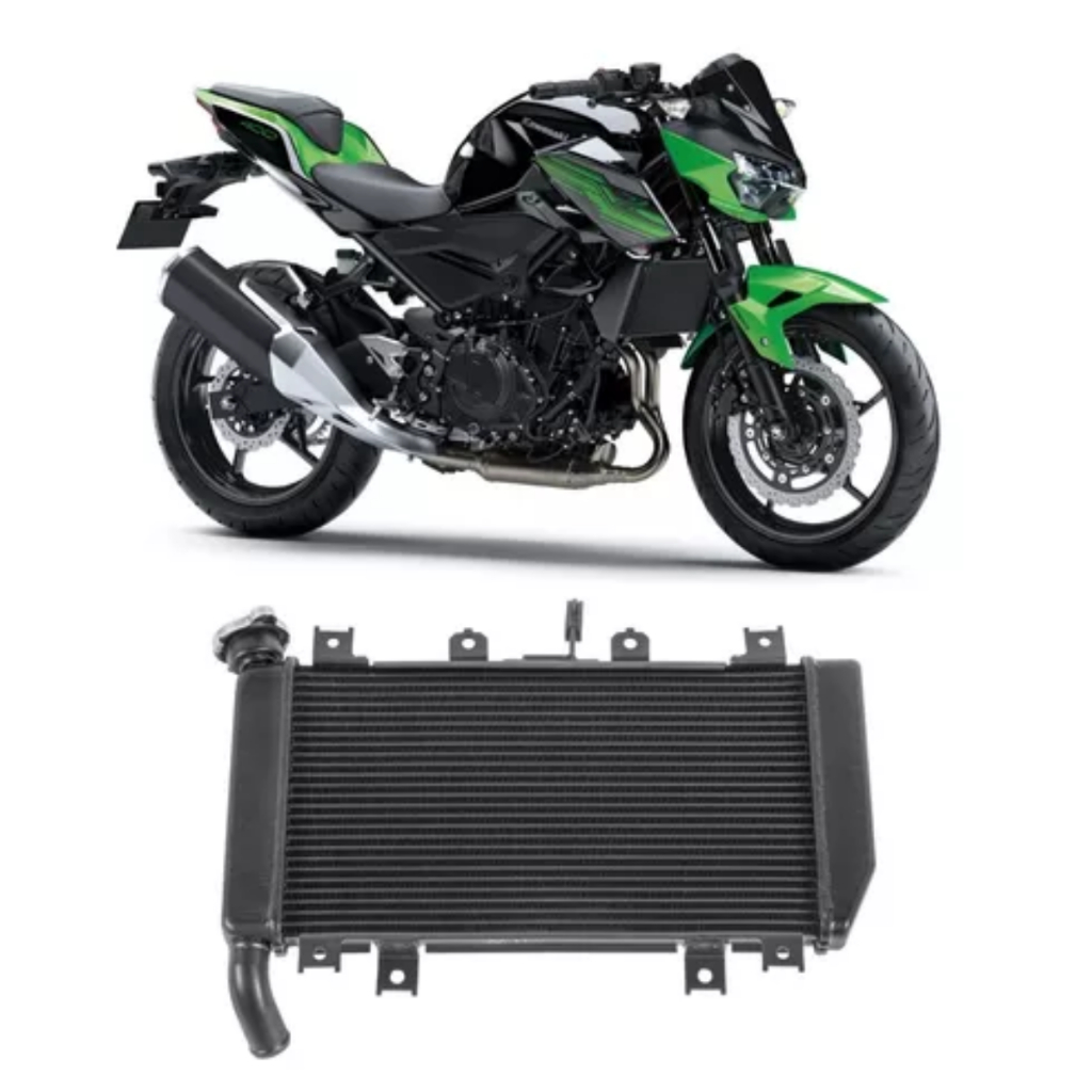 Radiador Agua Kawasaki Ninja 400 Z400 2018 À 2022 Preto | Shopee Brasil