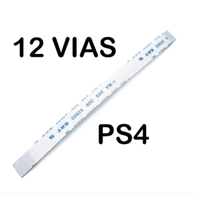 Cabo flat 12 vias para controle PS4 | Shopee Brasil