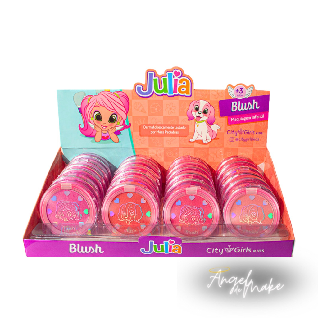 BLUSH COMPACTO KIDS JULIA - CITY GIRLS | Shopee Brasil