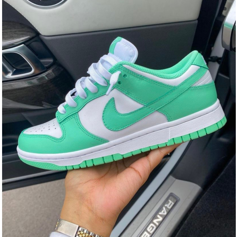 Tenis Nike dunk low cano baixo masculino feminino verde agua envio em ...