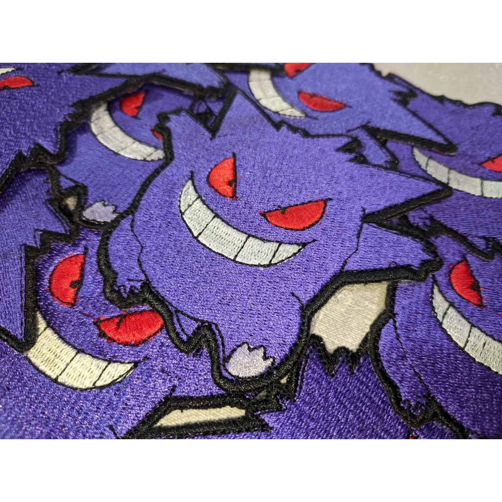 Patch bordado Gengar pokemon bordado termocolante diversos tamanho | Shopee Brasil